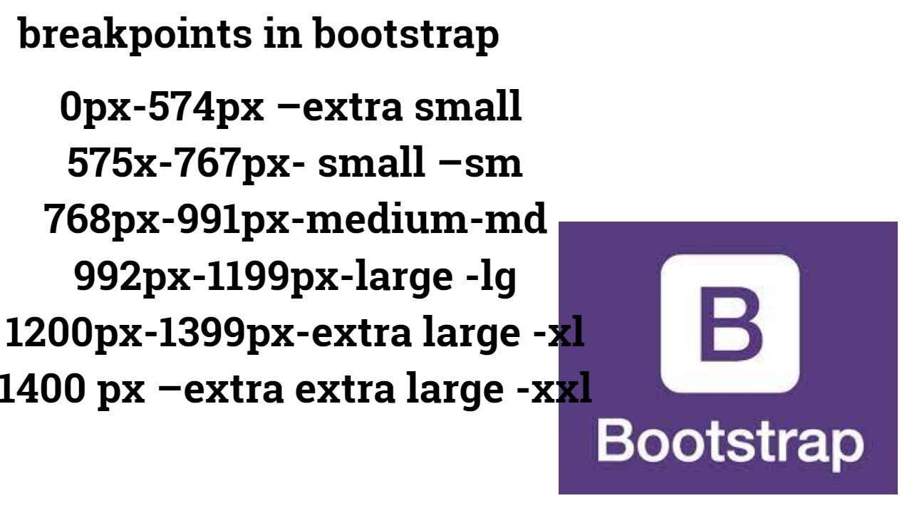2.breakpoints in bootstrap |  bootstrap breakpoints example | bootstrap breakpoints tutorial