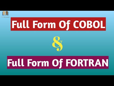 Full Form Of COBOL || Full Form Of FORTRAN || Cobol || Fortran || Full Forms || GK