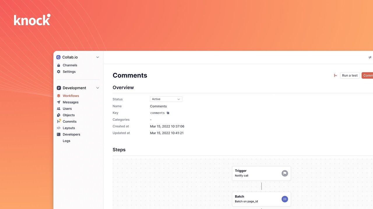 A demo of Knock in five minutes