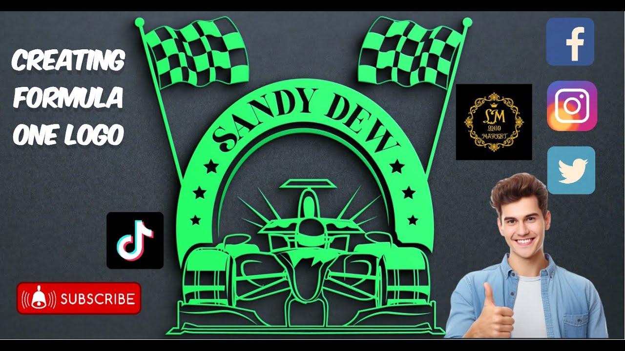 CREATING SHORTEN FORMULA ONE LOGO !