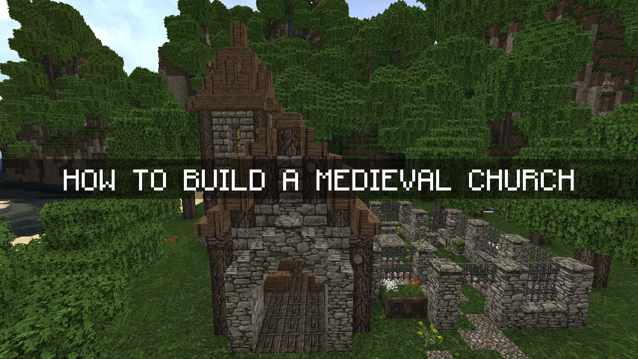 Minecraft Tutorial   How To Build A Medieval Church | Chapel