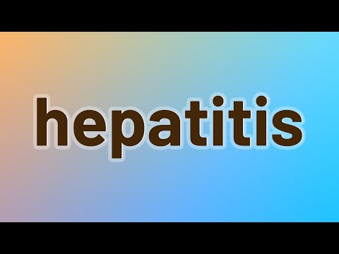 Hepatitis - 6 English Vocabulary Flashcards