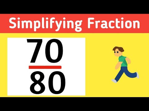 How to simplify the fraction 70/80 || 70/80 Simplified