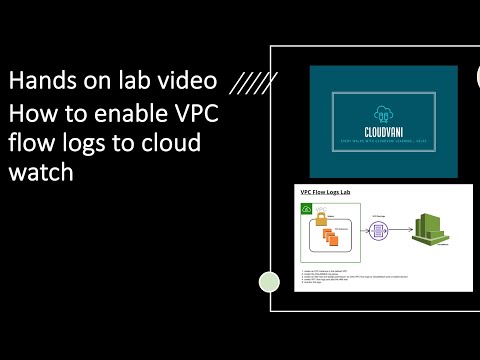 Hands on lab video on how to enable VPC flow logs to cloud watch..