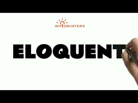 ELOQUENT (adjective) Meaning, Pronunciation and Examples in Sentences | GRE GMAT LSAT SAT ESL TOEIC