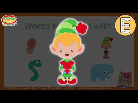 Words That Start With the Letter E | ESL/ EFL Phonics Chants | BINGOBONGO Learning
