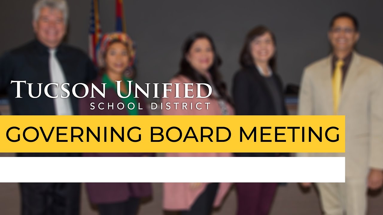TUSD1- August 11th 2026 Governing Board Meeting