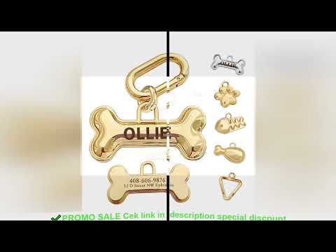 Memopaw Design Personalized Pet Dog Name Tag Copper Free Engraving Anti-lost Collars Tag for Dogs Ca