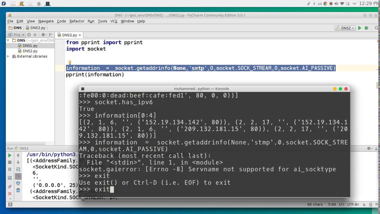 44  Python network programming DNS