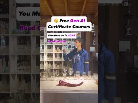Free Gen AI Certificate Courses