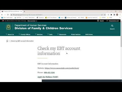 Accessing SNAP EBT Benefit Statements - GA
