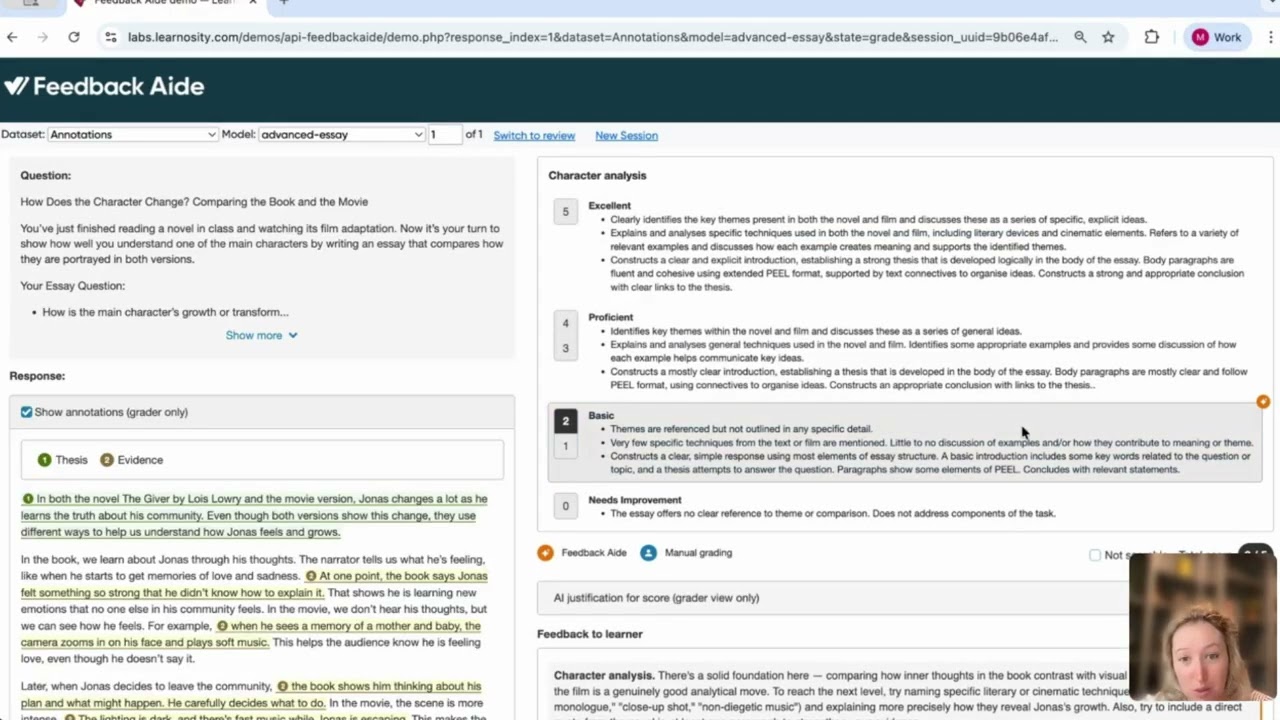 Product demo | Feedback Aide: Explainability agent for transparent AI scoring