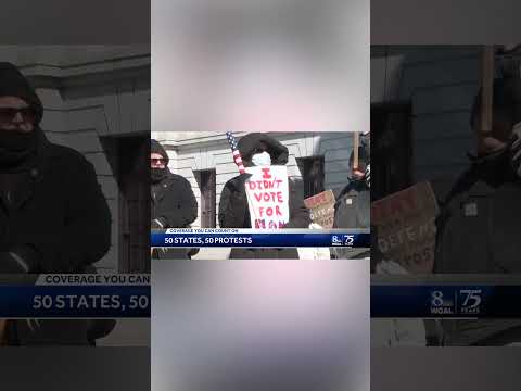 Harrisburg, PA: 50501 movement demonstrators return