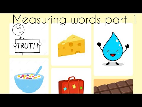 English - Measuring Words