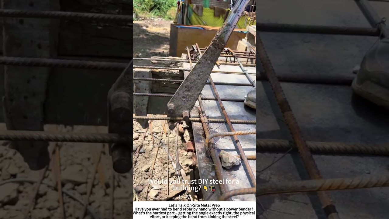 DIY Rebar Bending Jig – Prepping Construction Rods by Hand 🏗️🔩