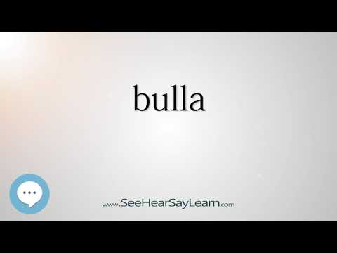 bulla - Smart & Obscure English Words Defined 🗣🔊