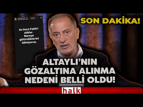 SON DAKİKA! Gazeteci Fatih Altaylı'nın gözaltına alınma nedeni belli oldu!