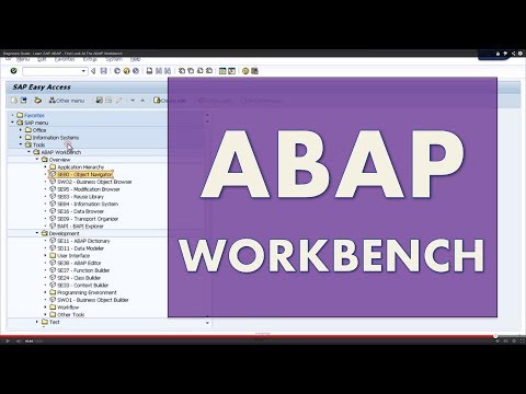 Learn SAP ABAP - First Look At The ABAP Workbench Video Lecture - IT and Software