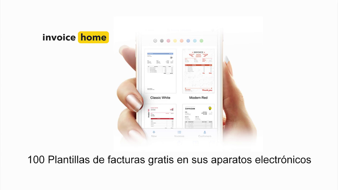 100 Plantillas de facturas gratis en sus aparatos electrónicos