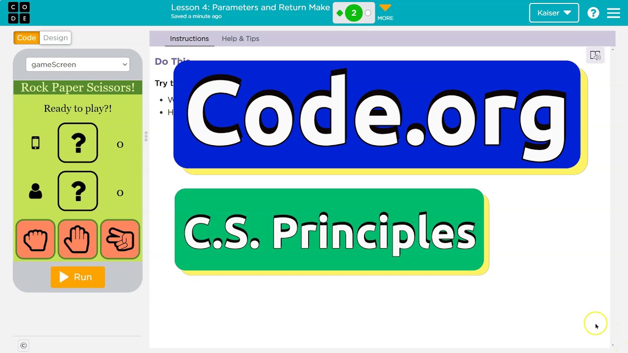 Code.org Lesson 4 Parameters and Return Make | Activity Guide Tutorial | Answer Tutorial | Unit 7