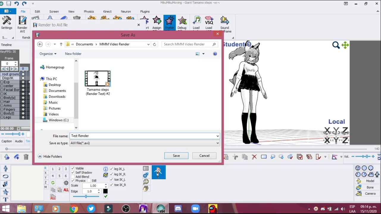 MMM Tutorial Episode 2 Exporting Videos and Pictures - ChibuAnimationStudios (PREMIERE/TUTORIAL)