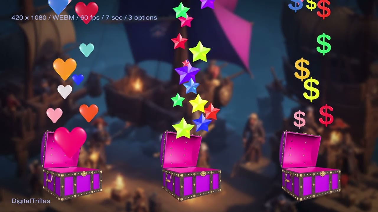 Animated Twitch Alerts, Treasure Chests for Stream, New Subs, Followers, Donations, Giftsub, Cheer