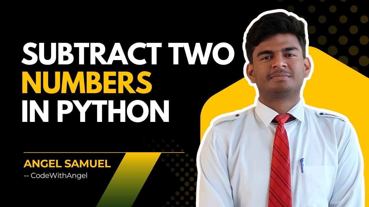 Python Program to Subtract Two Numbers | Beginner-Friendly Python Tutorial 2025