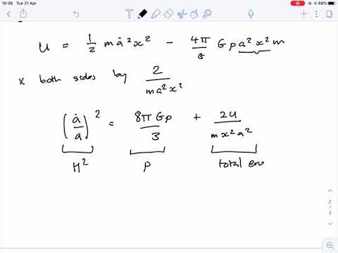 2.2 The Friedman equation