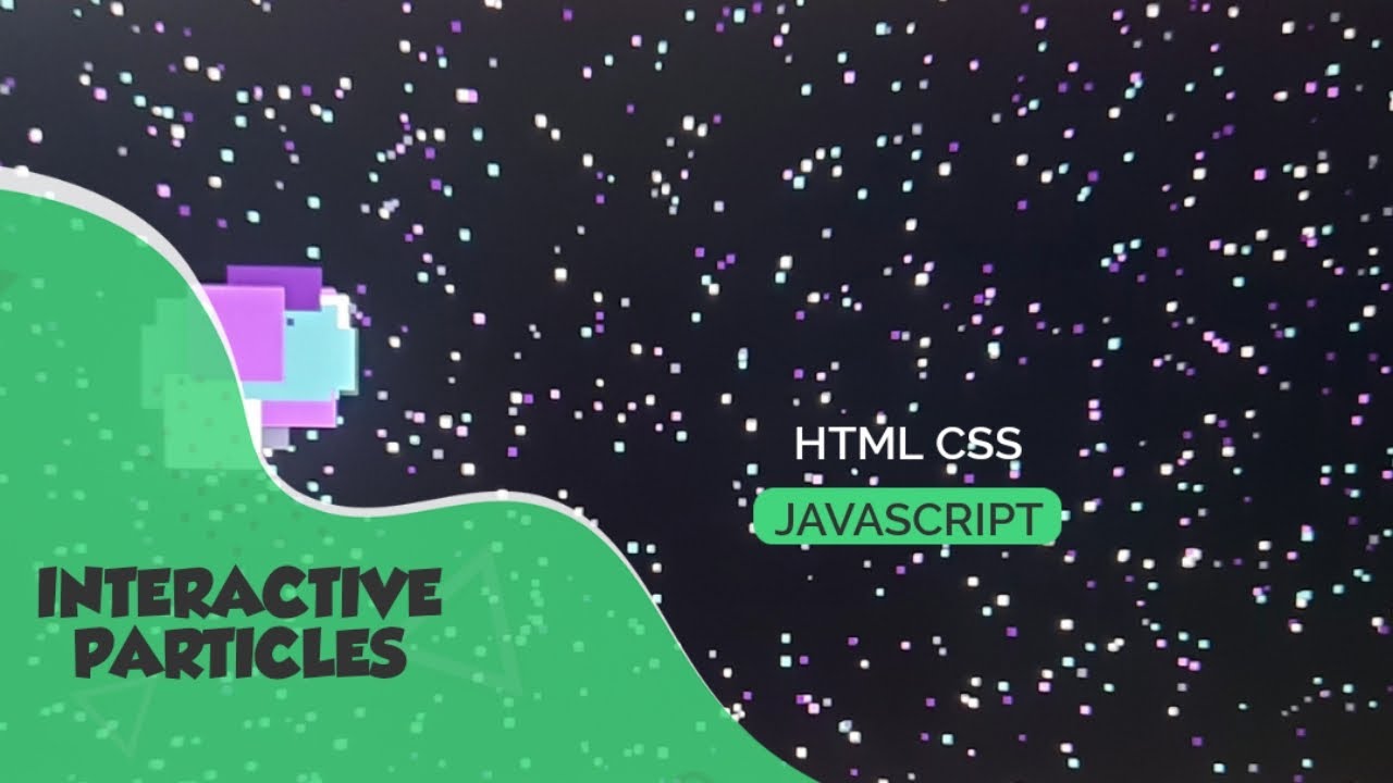 Interactive Moving Particles | Animation On Canvas| Html | Css | Javascript