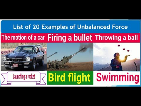 List of 20 Examples of Unbalanced Force