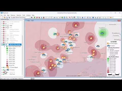 How to perform Retail Trade Area Analysis with GIS mapping software