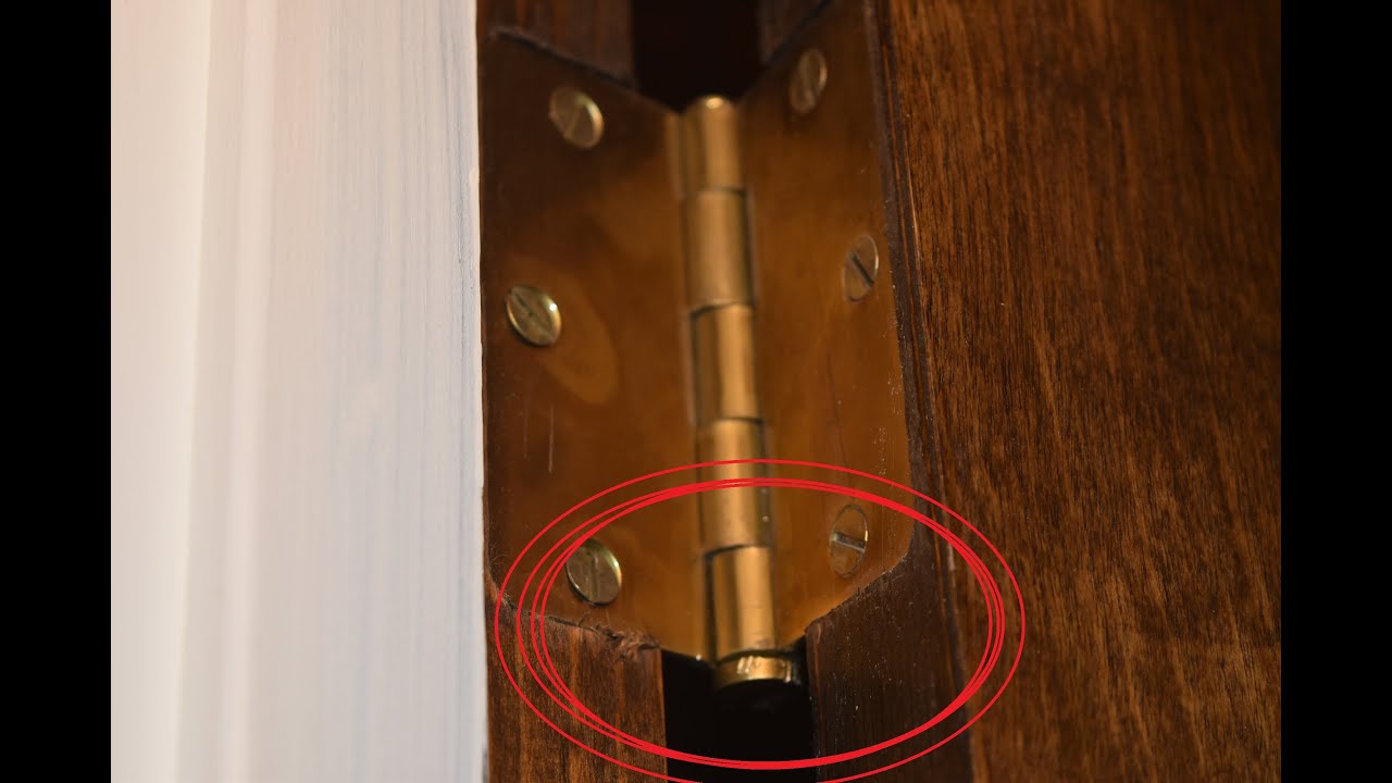 Remove Door Hinge Pin with Bottom Safety Cap - EASY DIY