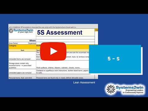 5S lean assessment