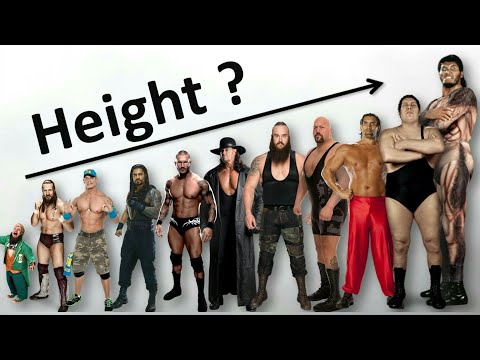 Height Comparison of Male WWE Superstars 2020 To 2022 All Wrestlers Heights