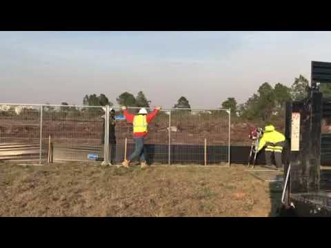 United Rentals Fence Installation