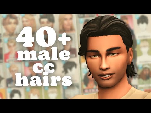 The Sims 4 Male Hairs CC Haul + CC List