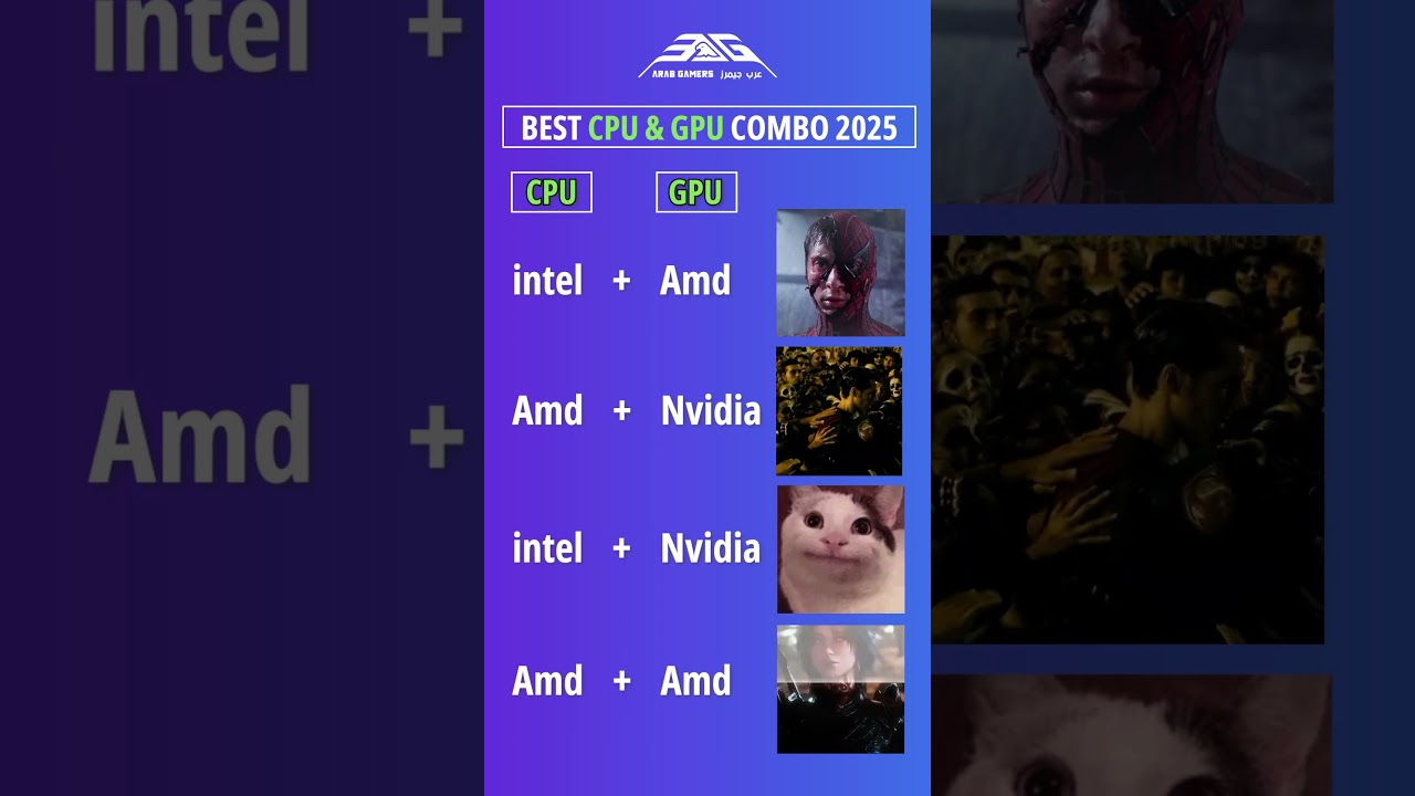 🔥 Best CPU & GPU Combo 2025 | Intel + Nvidia vs AMD + AMD 👀💻