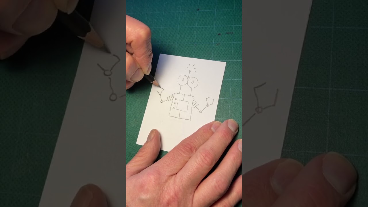 Penciling Comics: How to Create your own Cartoon Robot (part 1)