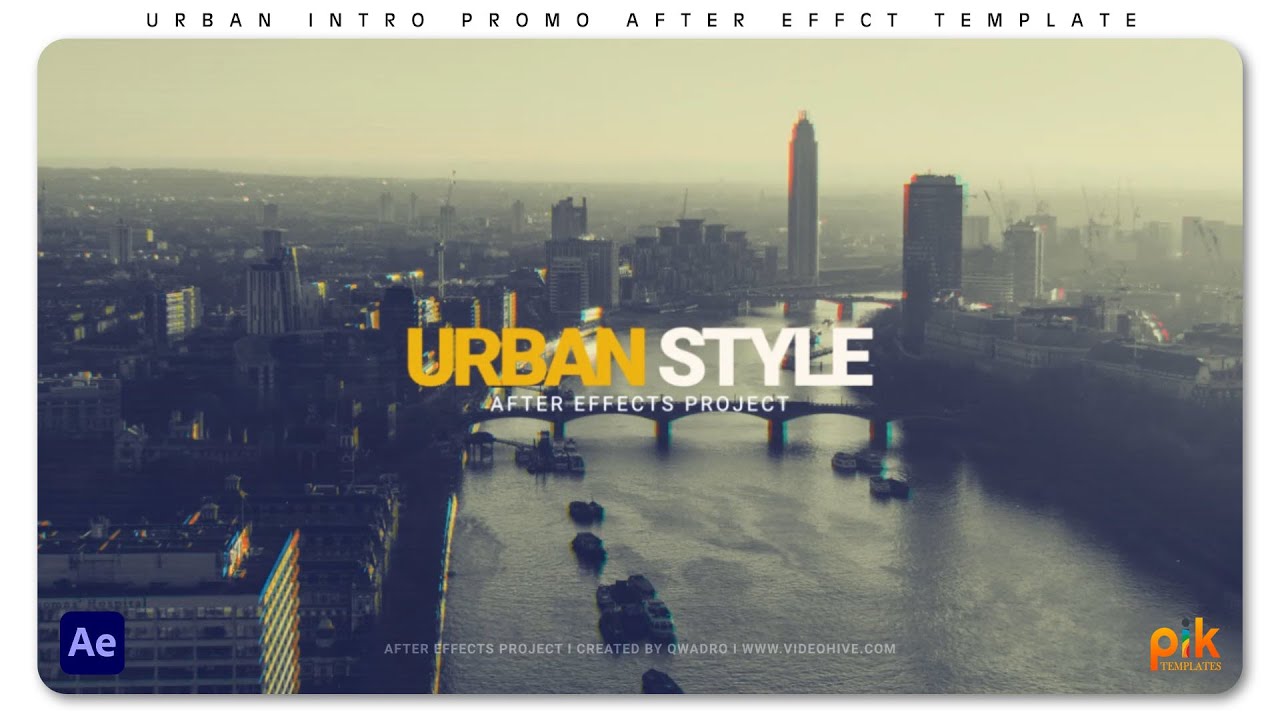 Urban Intro Promo - Free After Effect Template | Pik Templates
