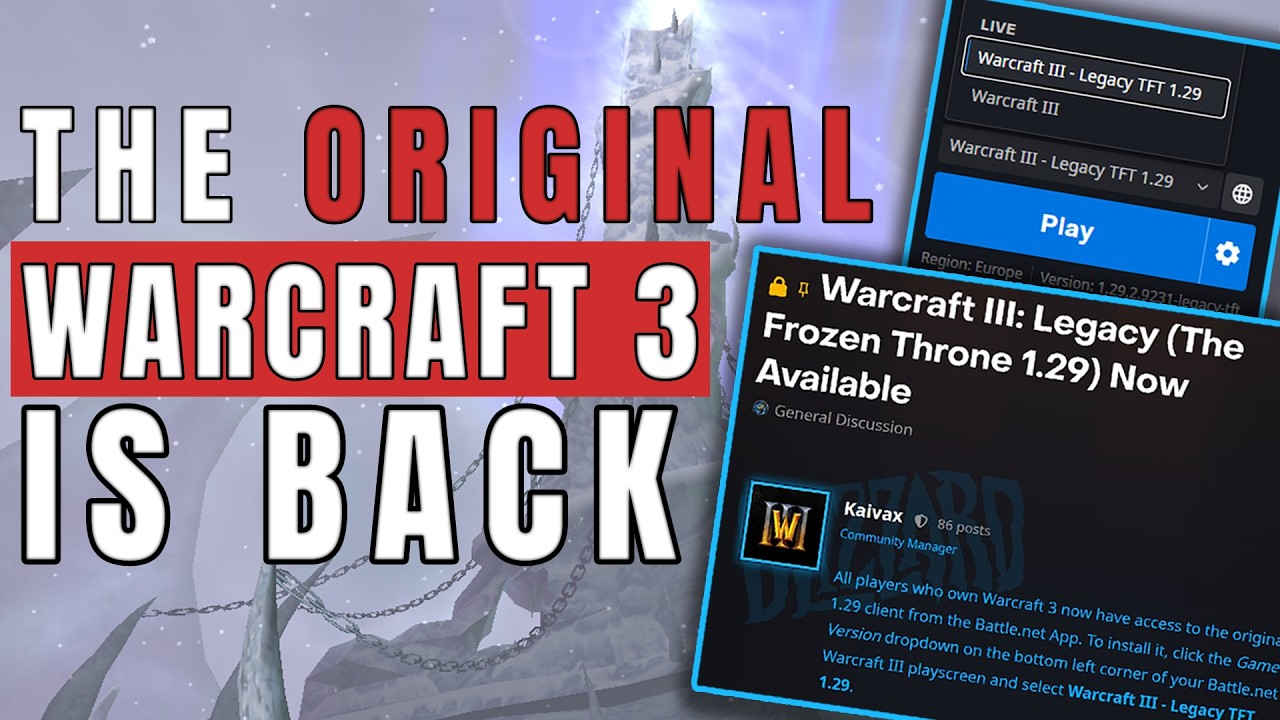 They did WHAT??? Blizzard releases Legacy Warcraft 3 Client