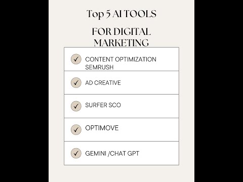 Top 5 AI (Tools) For Digital marketing 2024๐
