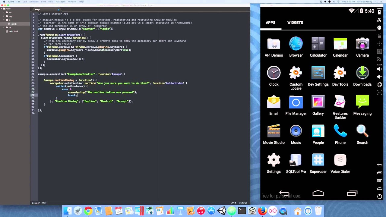 Use Native Device Dialogs In Ionic Framework Mobile Apps