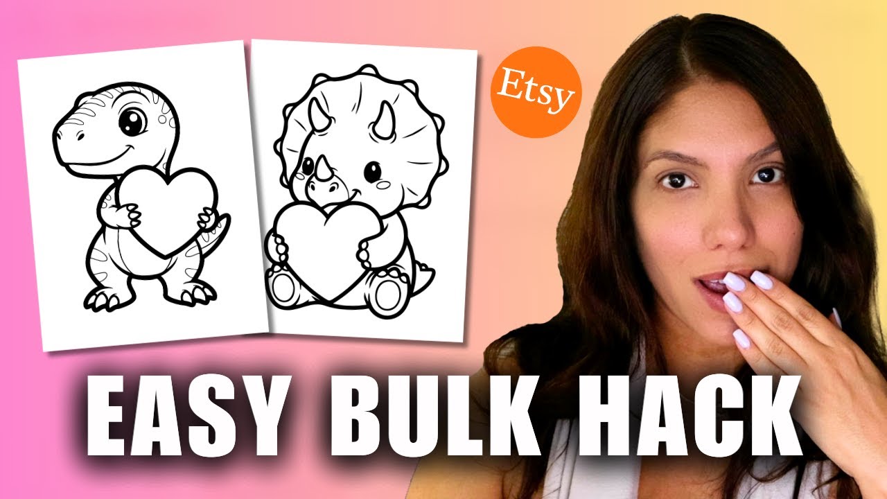 How to Bulk Create Coloring Pages for Etsy in 2026: Valentine's Day Edition