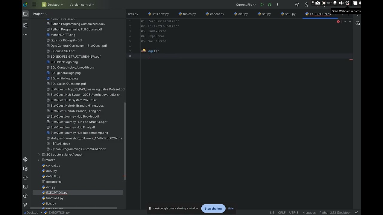 Mastering Python Exception Handling: try, except, else, finally, and Custom Errors Explained