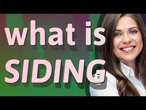 Siding | meaning of Siding