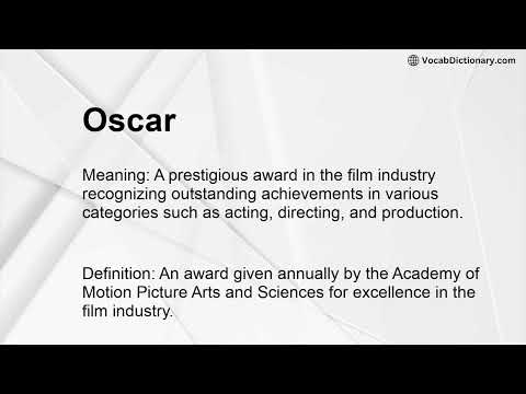 Oscar Meaning