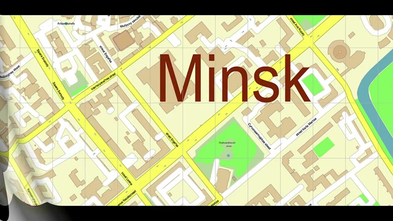 minsk belarus vector map illustrator pdf