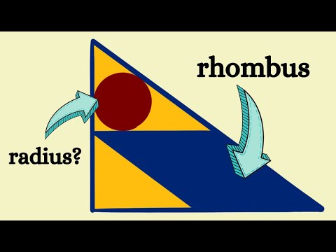 What is the radius of π΄? -- A fun geometry puzzle.