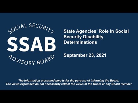 State Agencies and SSA | Roles in Disability Determination and Claims Processing