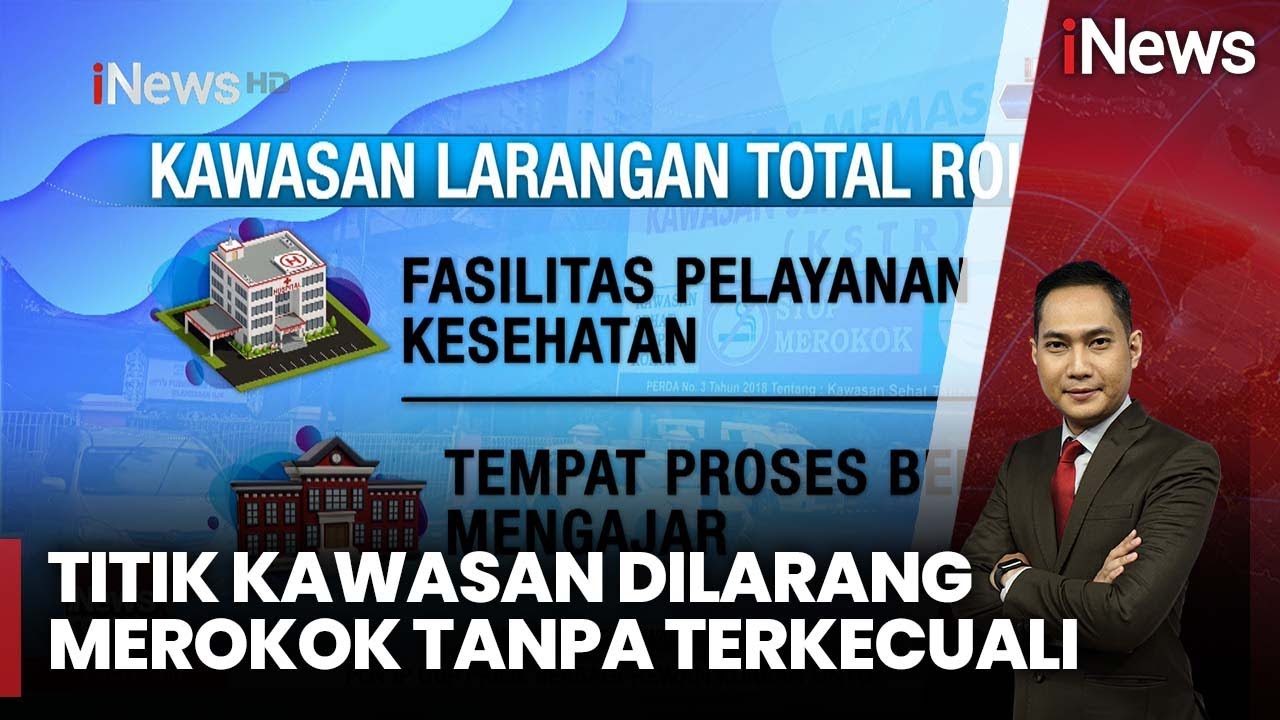 Grafis Kawasan Daerah Dilarang Merokok, Melanggar Didenda Rp250 Ribu | iNews Room | 12/06